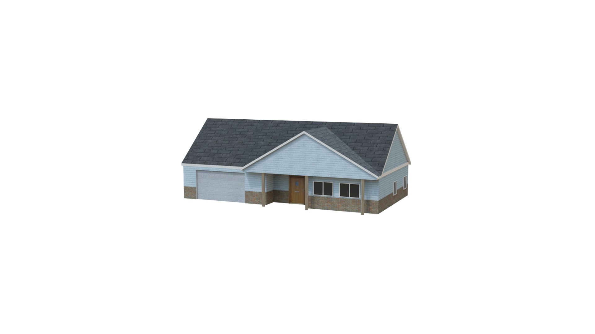 Suburb House 3D Model - TurboSquid 1676692