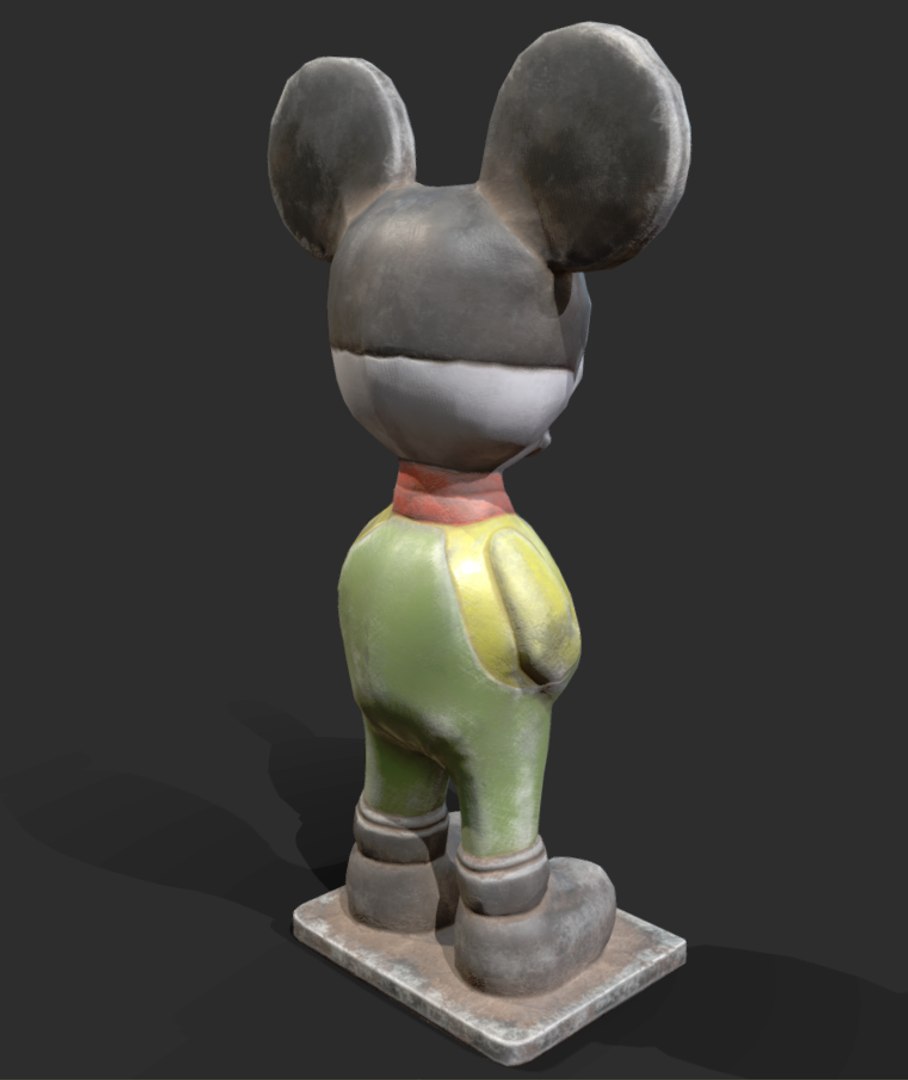3D Soviet Mouse Statue Polys Model - TurboSquid 1417248