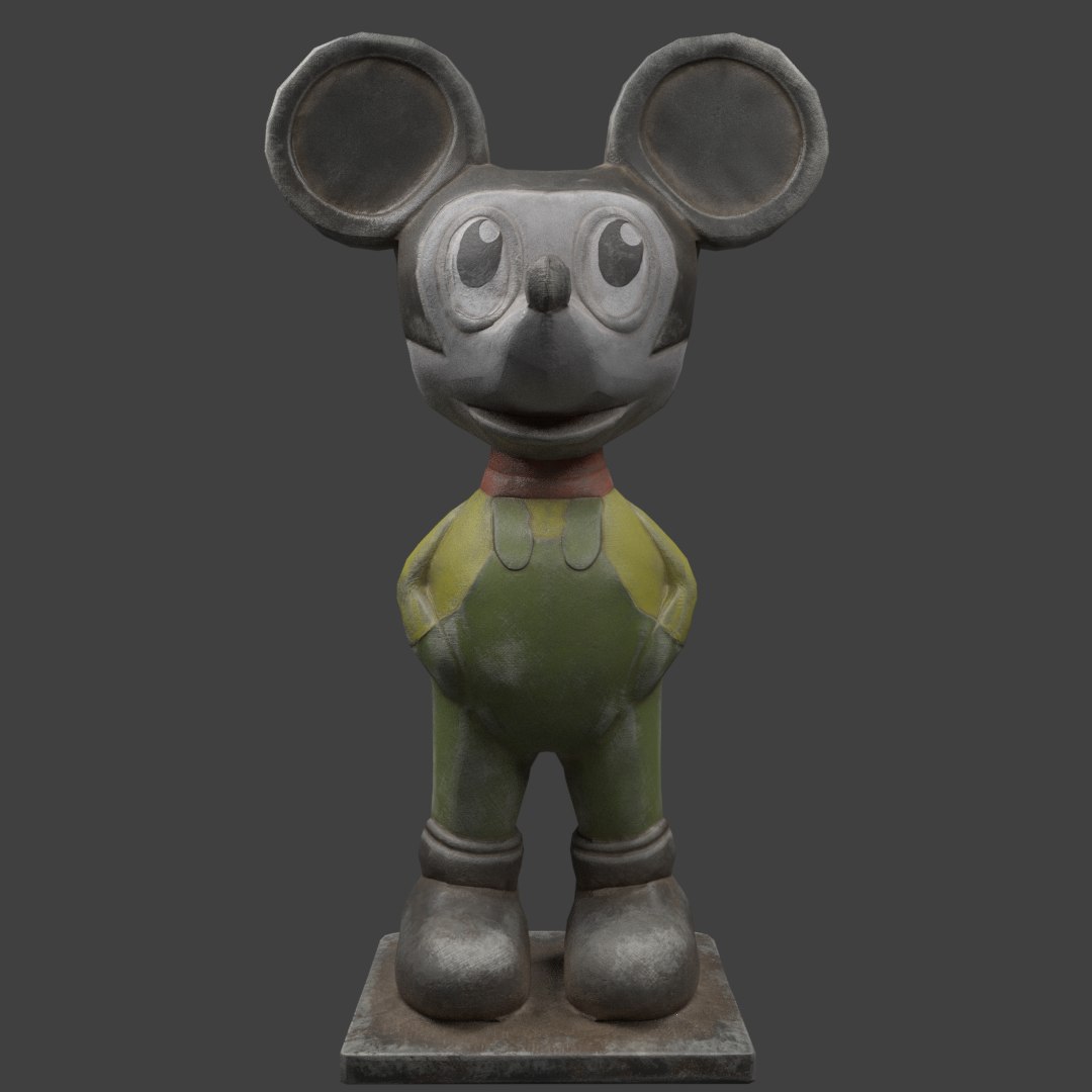 3D Soviet Mouse Statue Polys Model - TurboSquid 1417248