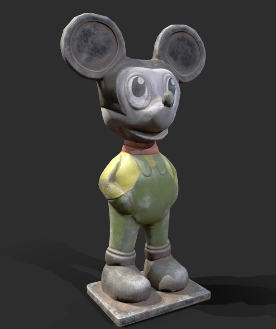 3D Soviet Mouse Statue Polys Model - TurboSquid 1417248