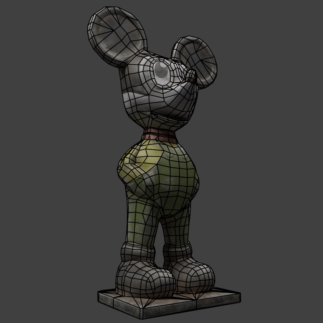 3D Soviet Mouse Statue Polys Model - TurboSquid 1417248