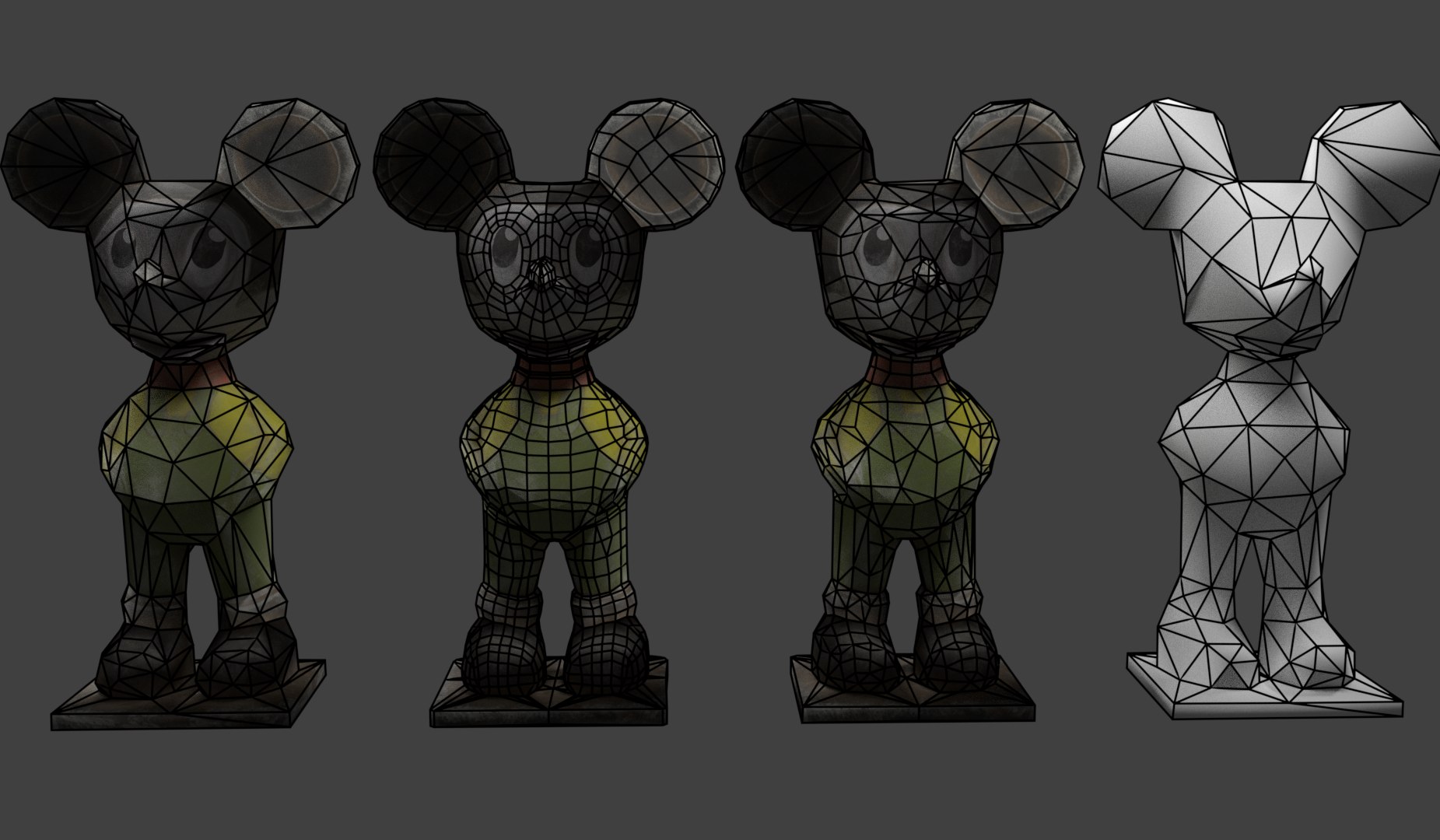 3D Soviet Mouse Statue Polys Model - TurboSquid 1417248