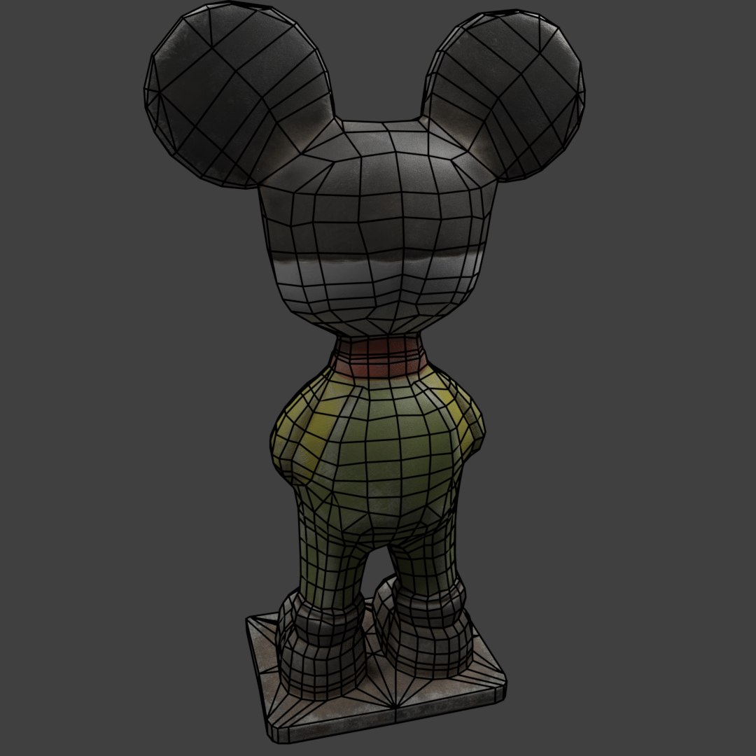 3D Soviet Mouse Statue Polys Model - TurboSquid 1417248