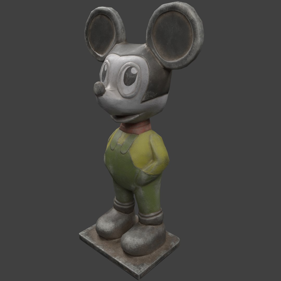 3D Soviet Mouse Statue Polys Model - TurboSquid 1417248