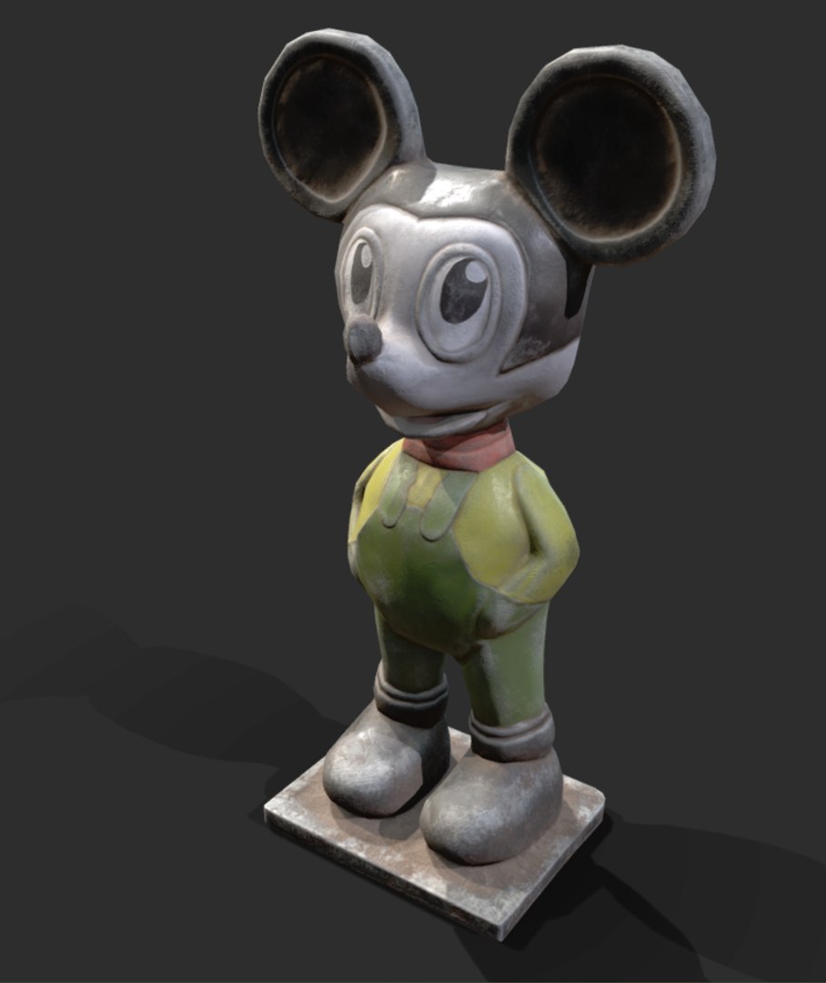 3D Soviet Mouse Statue Polys Model - TurboSquid 1417248