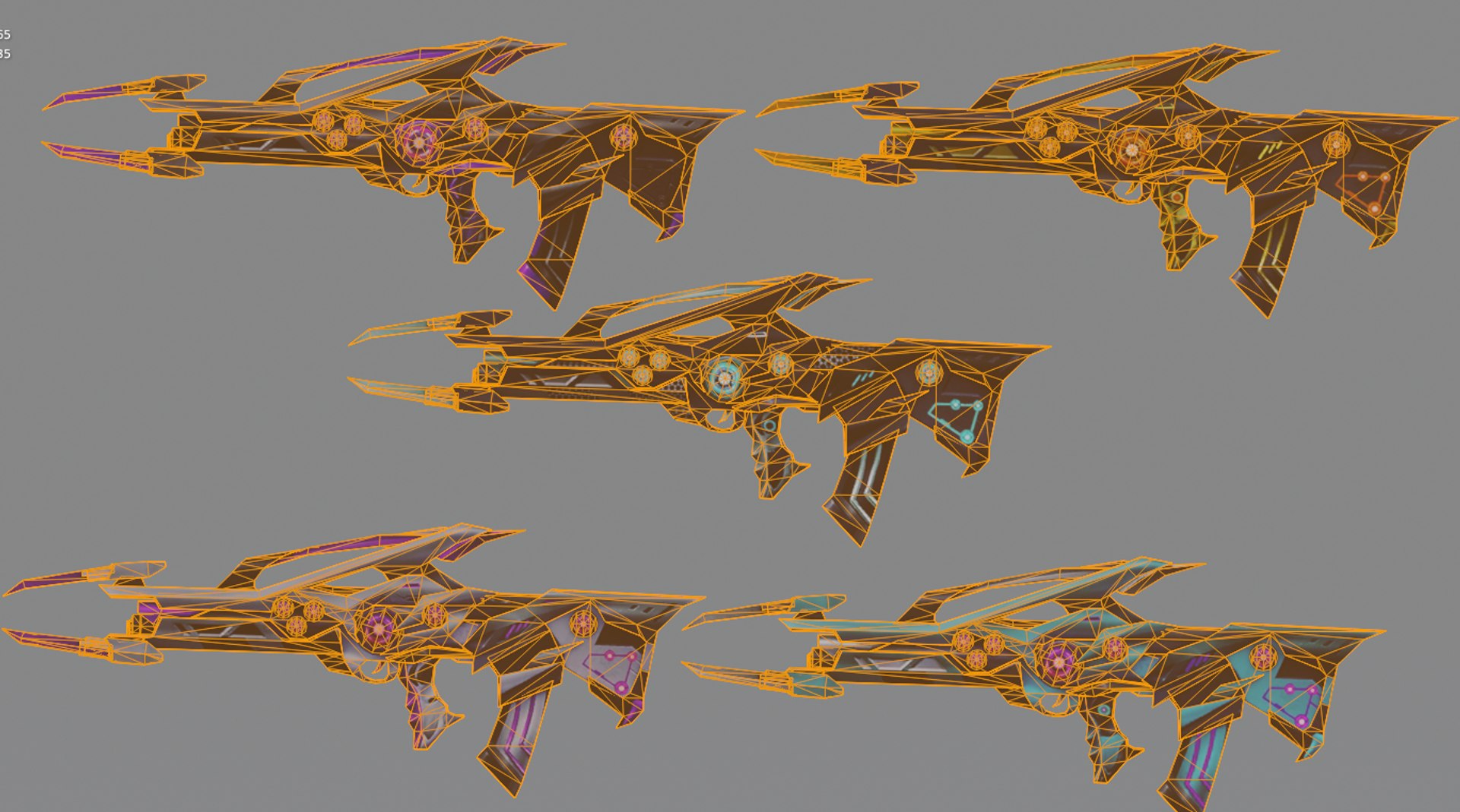 Weapon Rifle Black Widow Golden Lightning Ocean Void 3D - TurboSquid ...