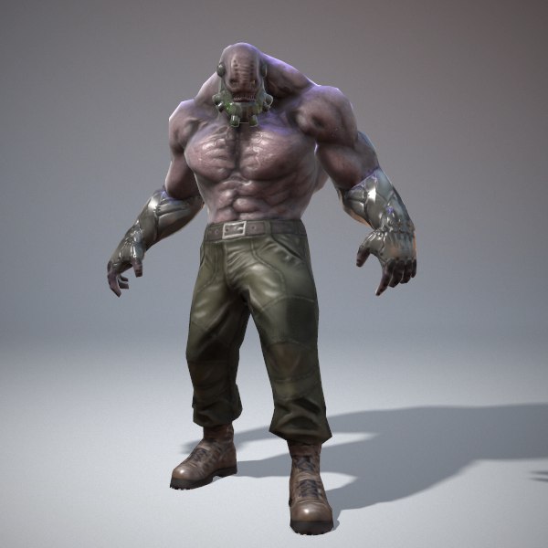 3d model mutant fighter