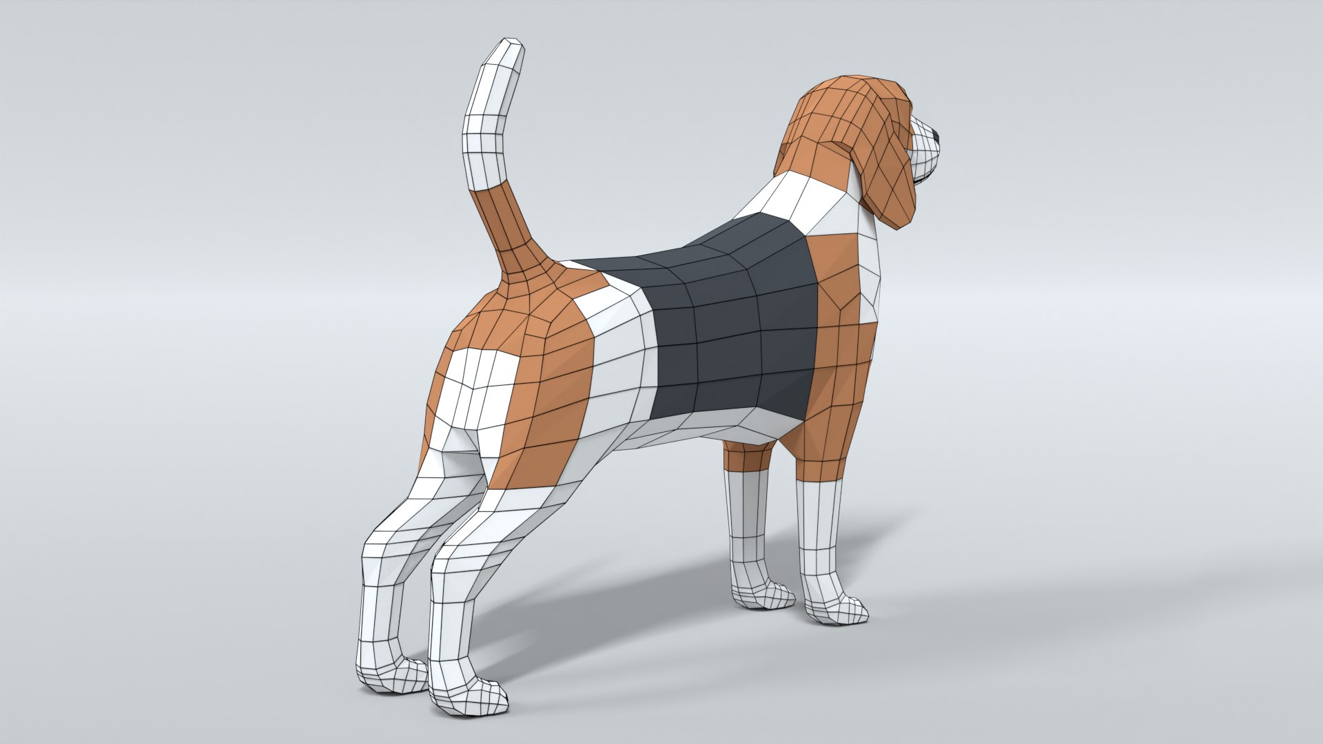 3D Low Poly Cartoon Beagle Dog Model - TurboSquid 1802214