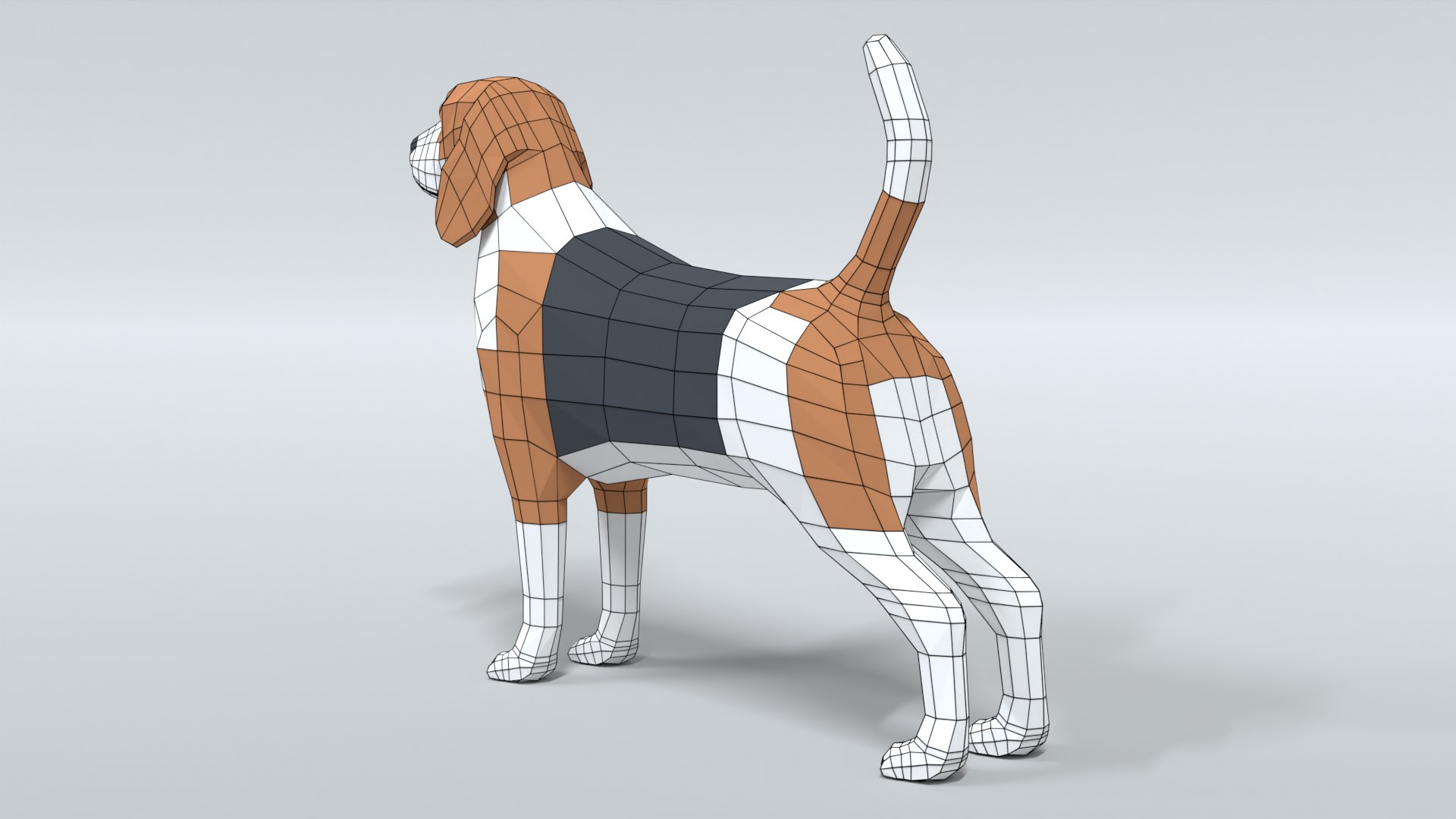 3D Low Poly Cartoon Beagle Dog Model - TurboSquid 1802214