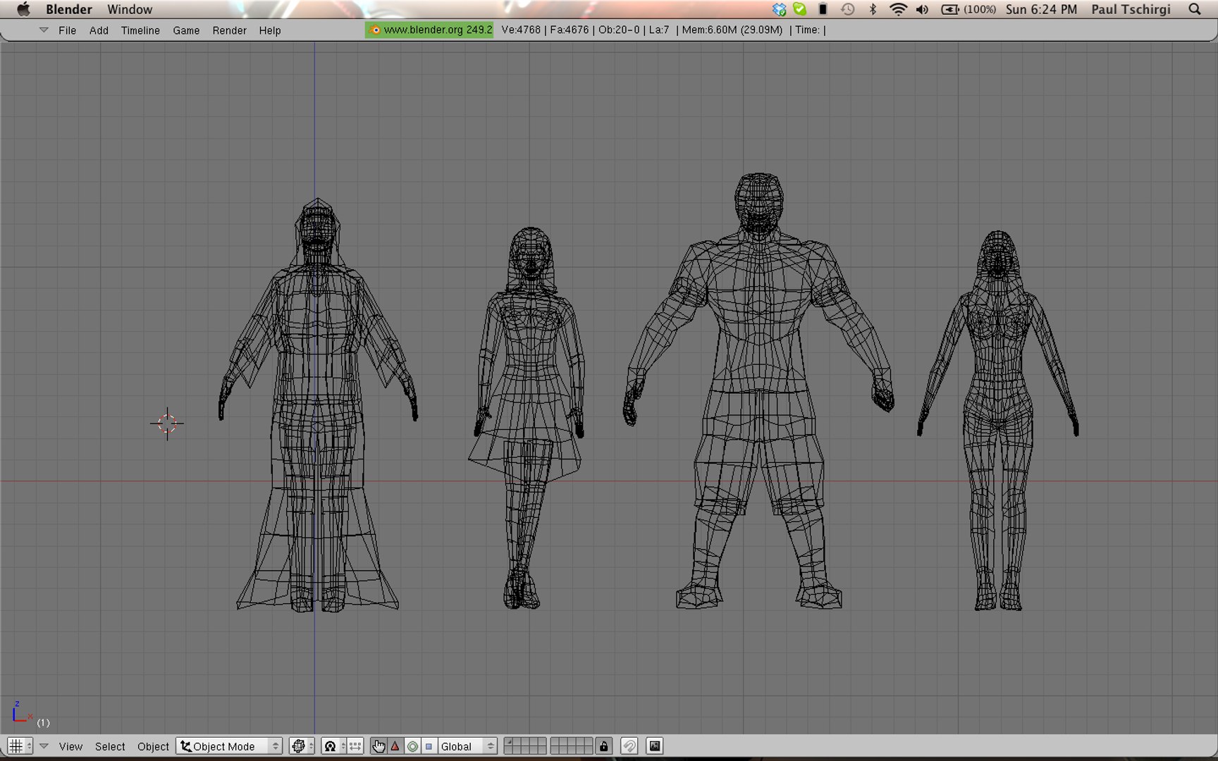 3d Model Character Pack Males Females