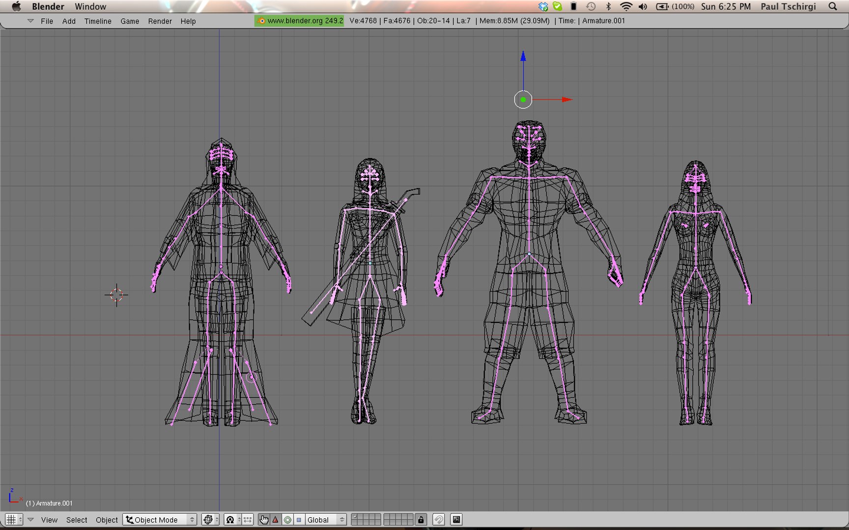 3d Model Character Pack Males Females