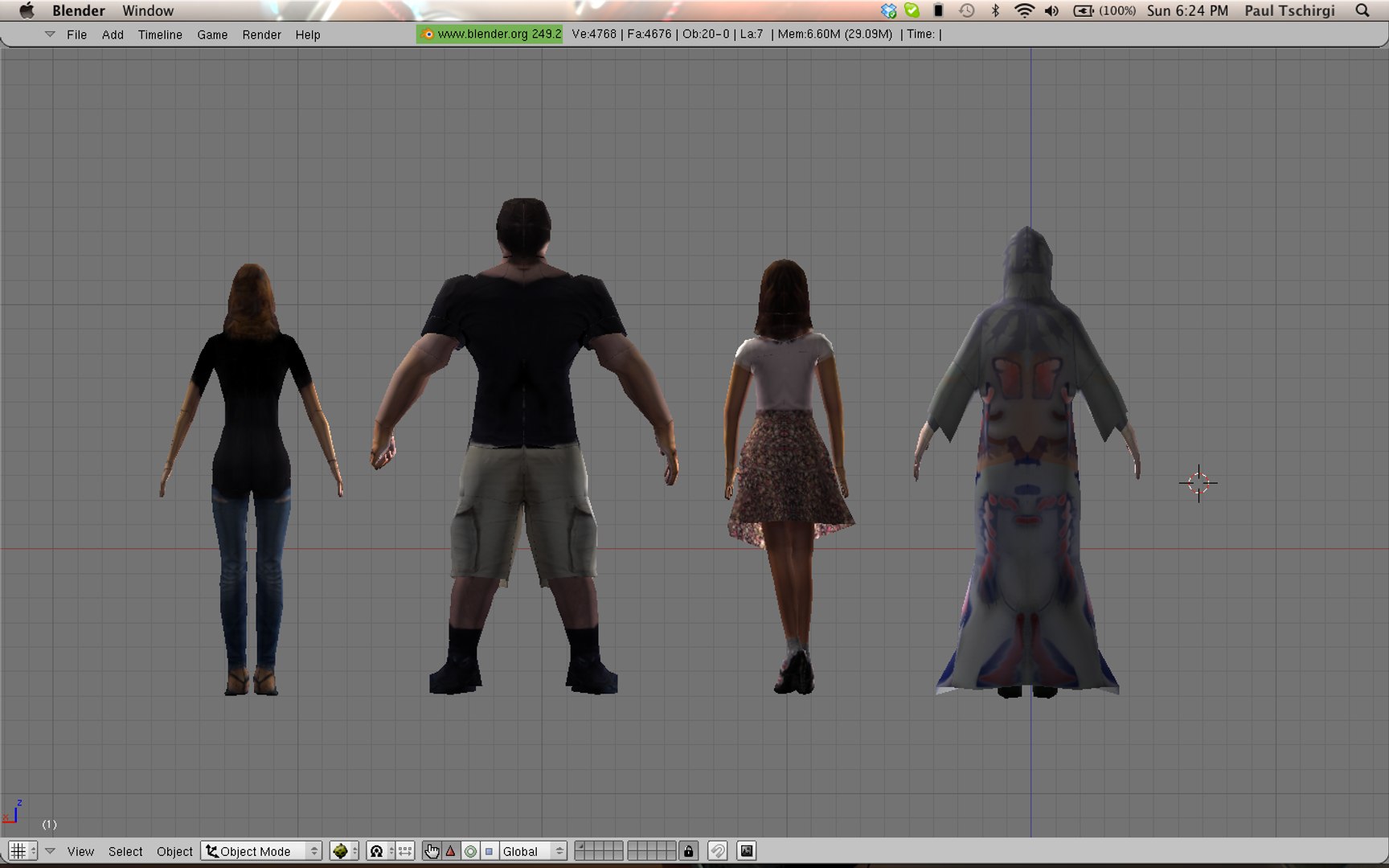 3d Model Character Pack Males Females