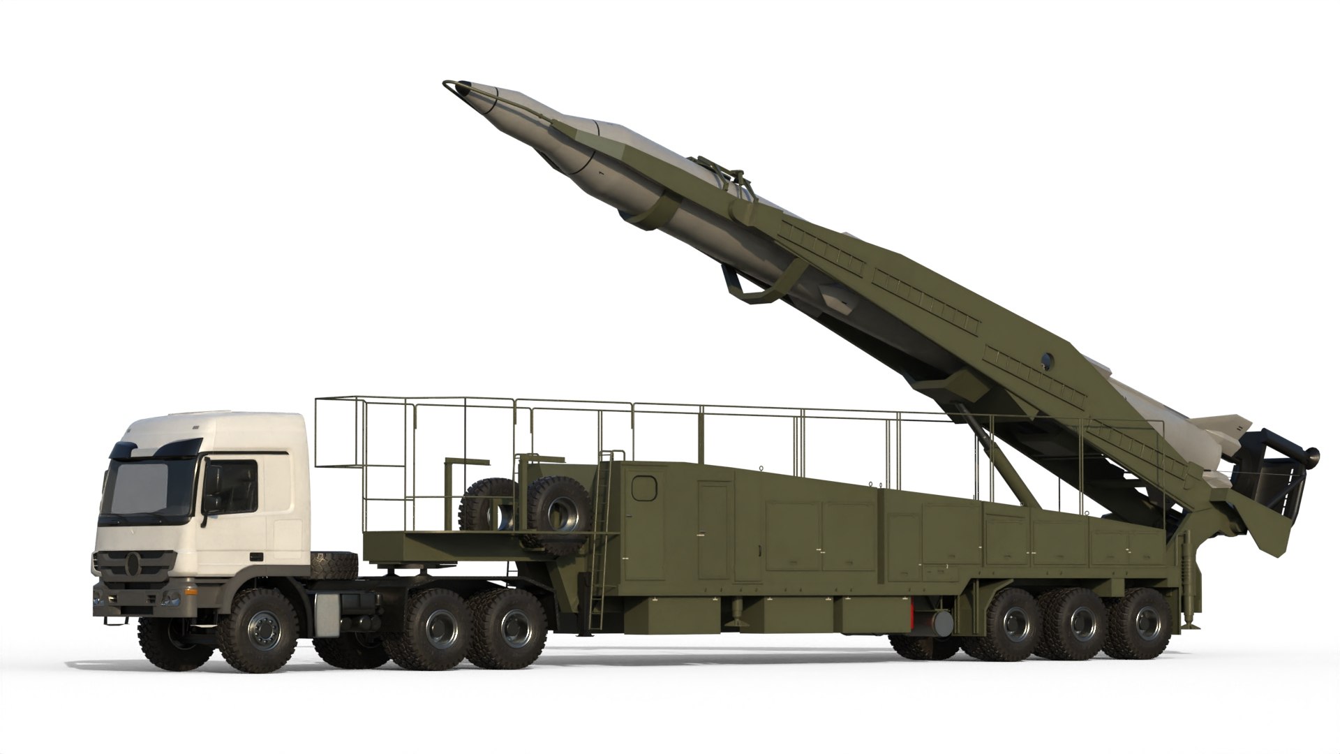 3D Sejjil Iranian Ballistic Missile - TurboSquid 2423629