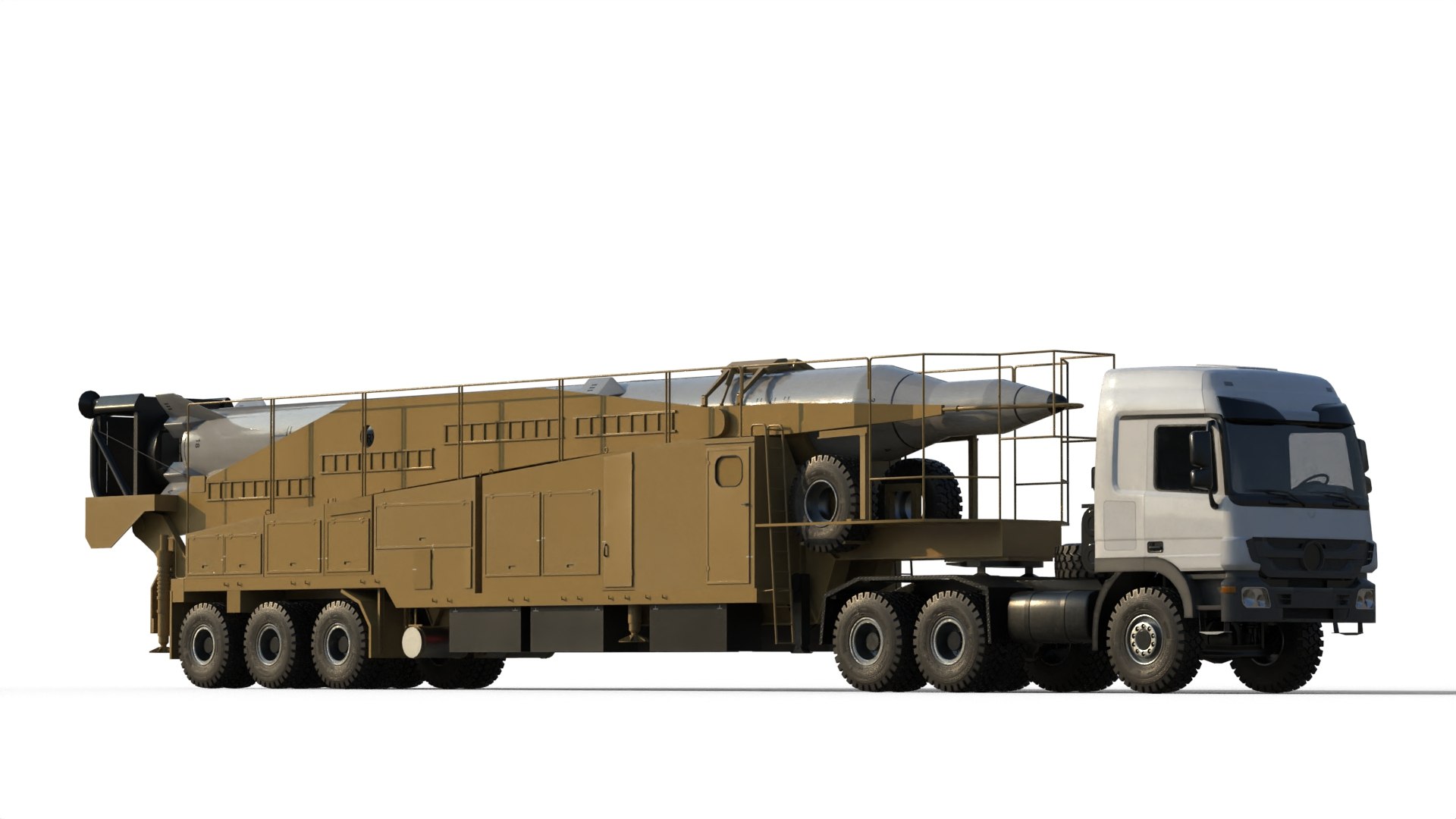 3D Sejjil Iranian Ballistic Missile - TurboSquid 2423629