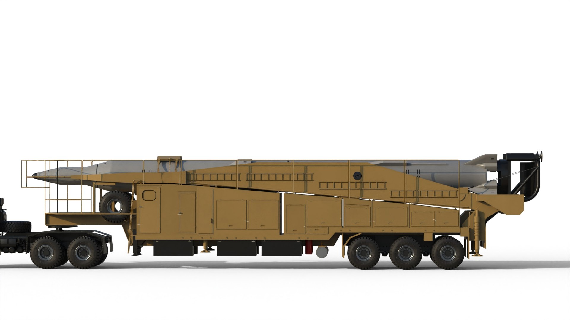 3D Sejjil Iranian Ballistic Missile - TurboSquid 2423629