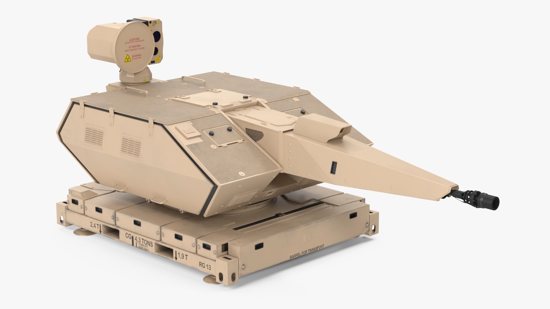 3D Model Skynex Air Defense System Sand Color - TurboSquid 2201853