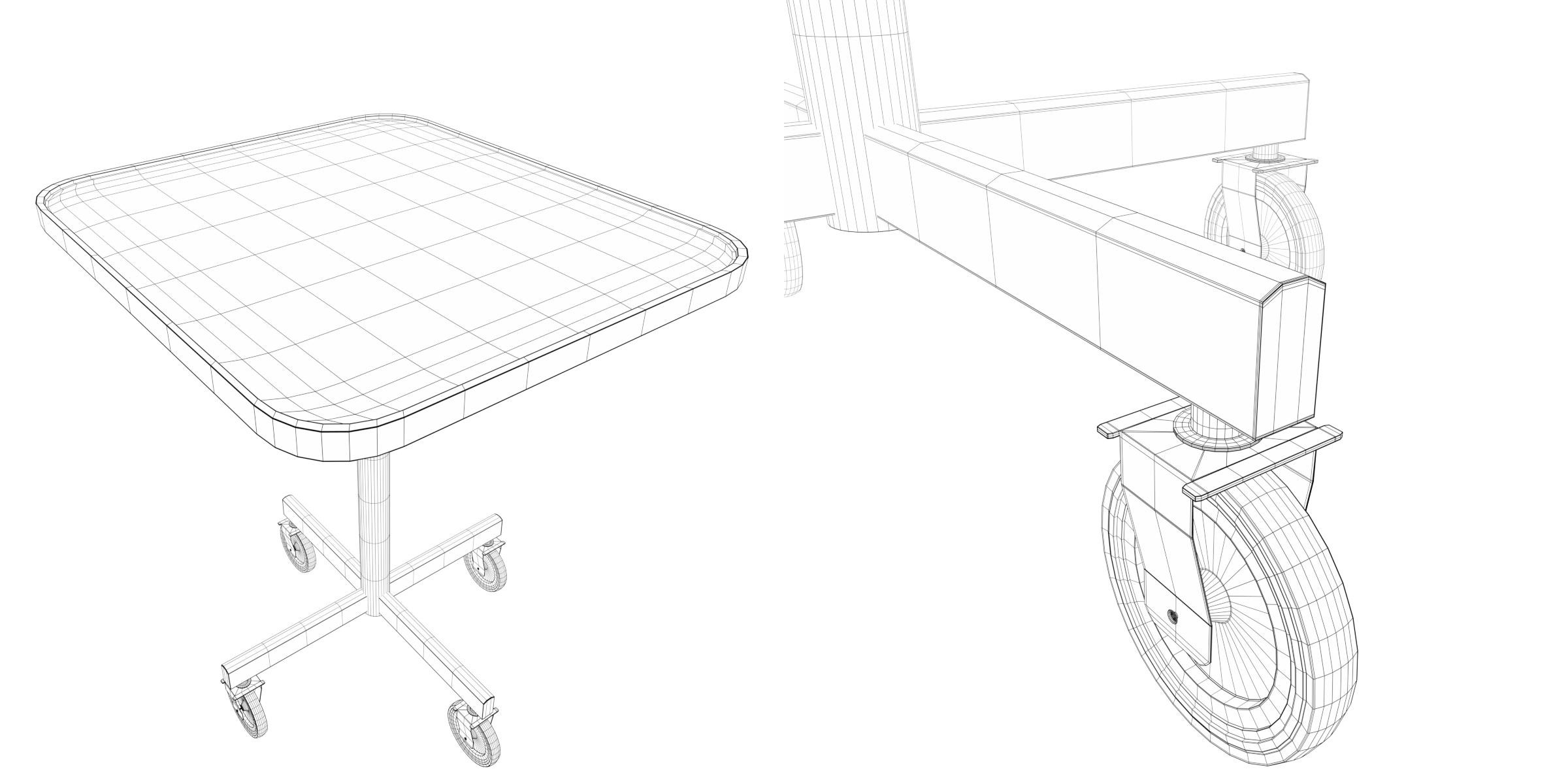 Trolley cart 1 3D model - TurboSquid 1823917