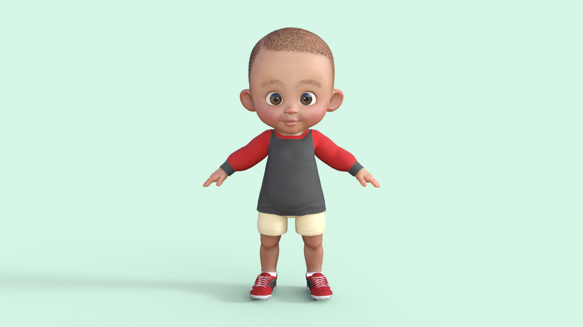 3D Cartoon Baby Rigged - TurboSquid 1975456