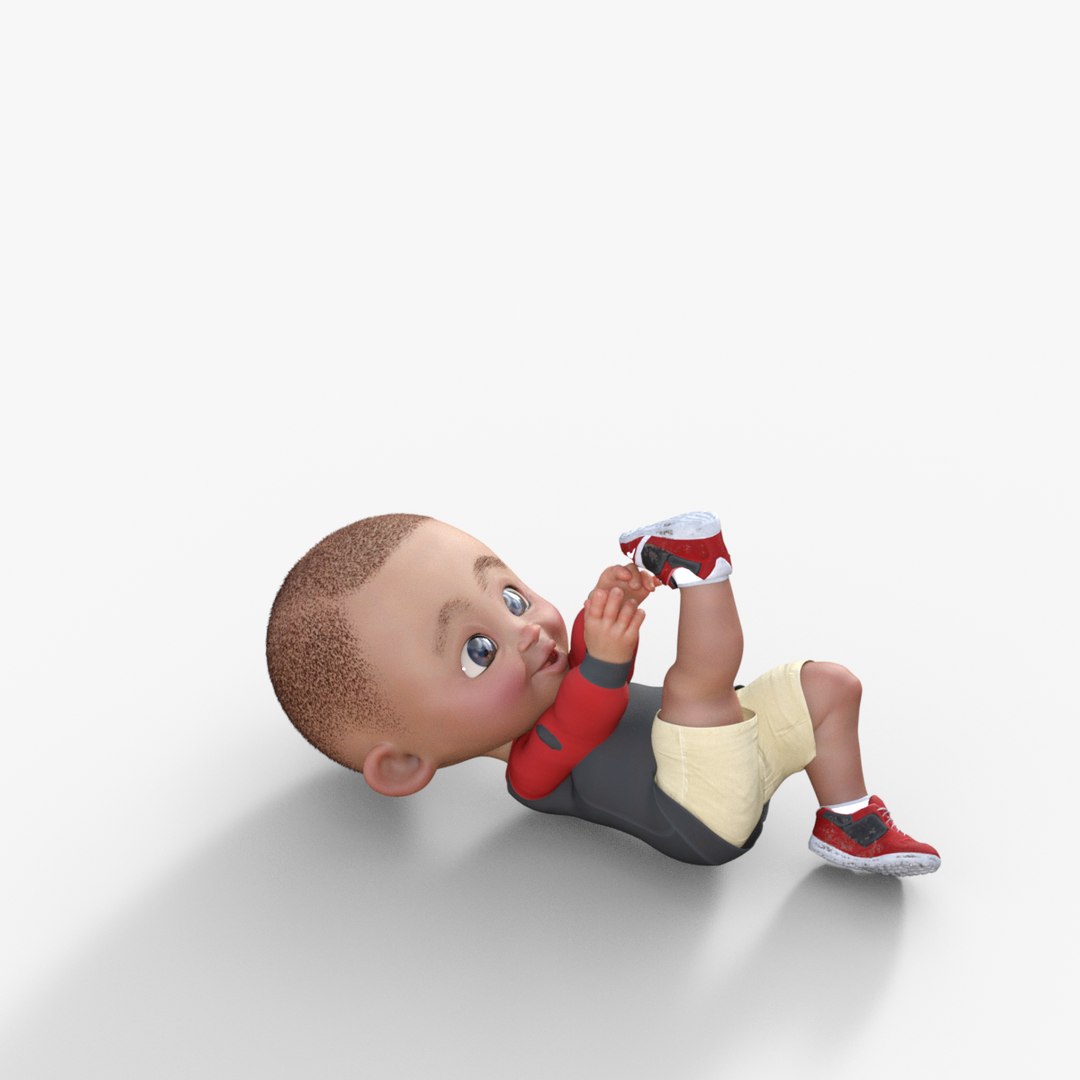 3D Cartoon Baby Rigged - TurboSquid 1975456