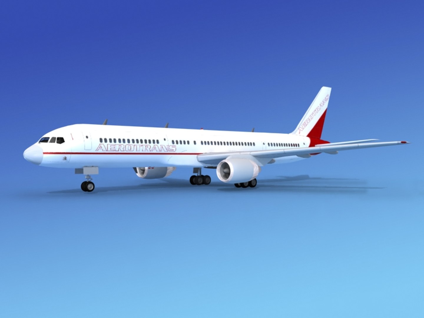 Airline Boeing 757 757-200 3ds