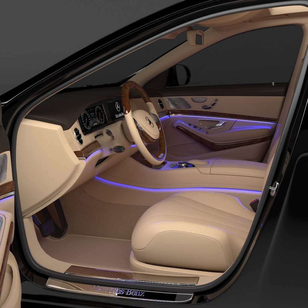 3d mercedes benz s-class 2015