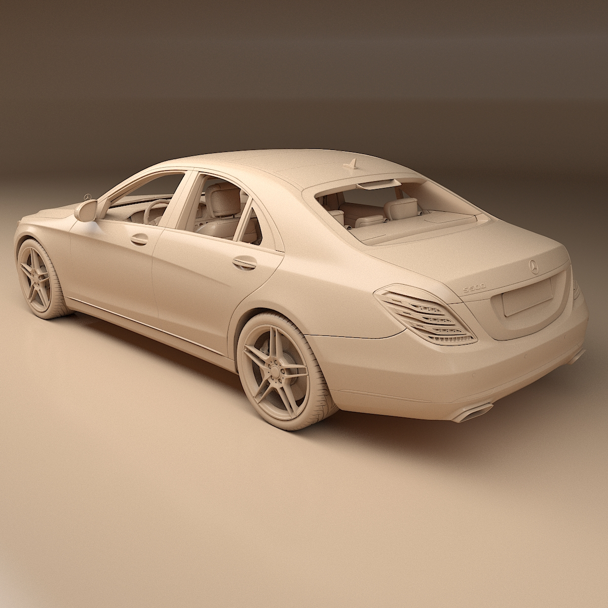3d mercedes benz s-class 2015