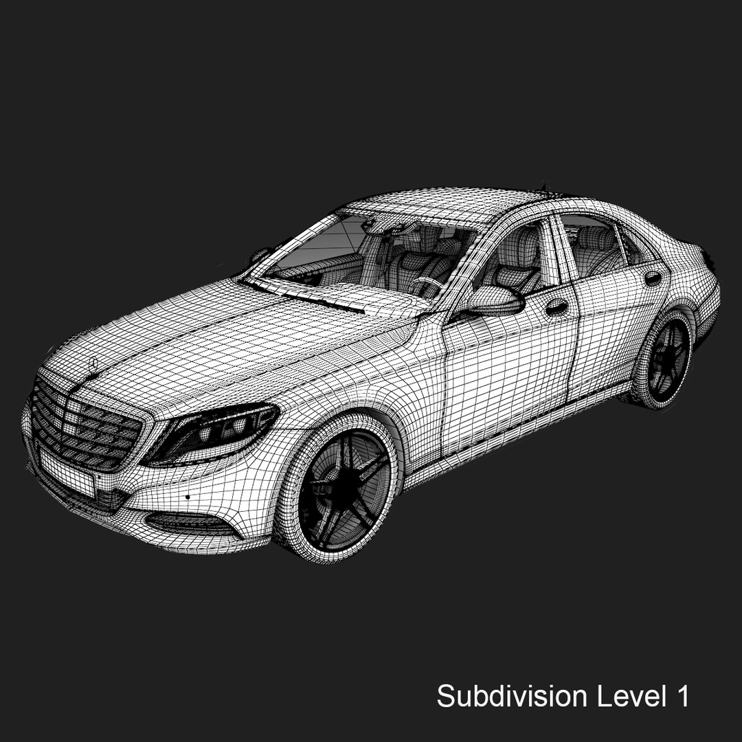 3d mercedes benz s-class 2015
