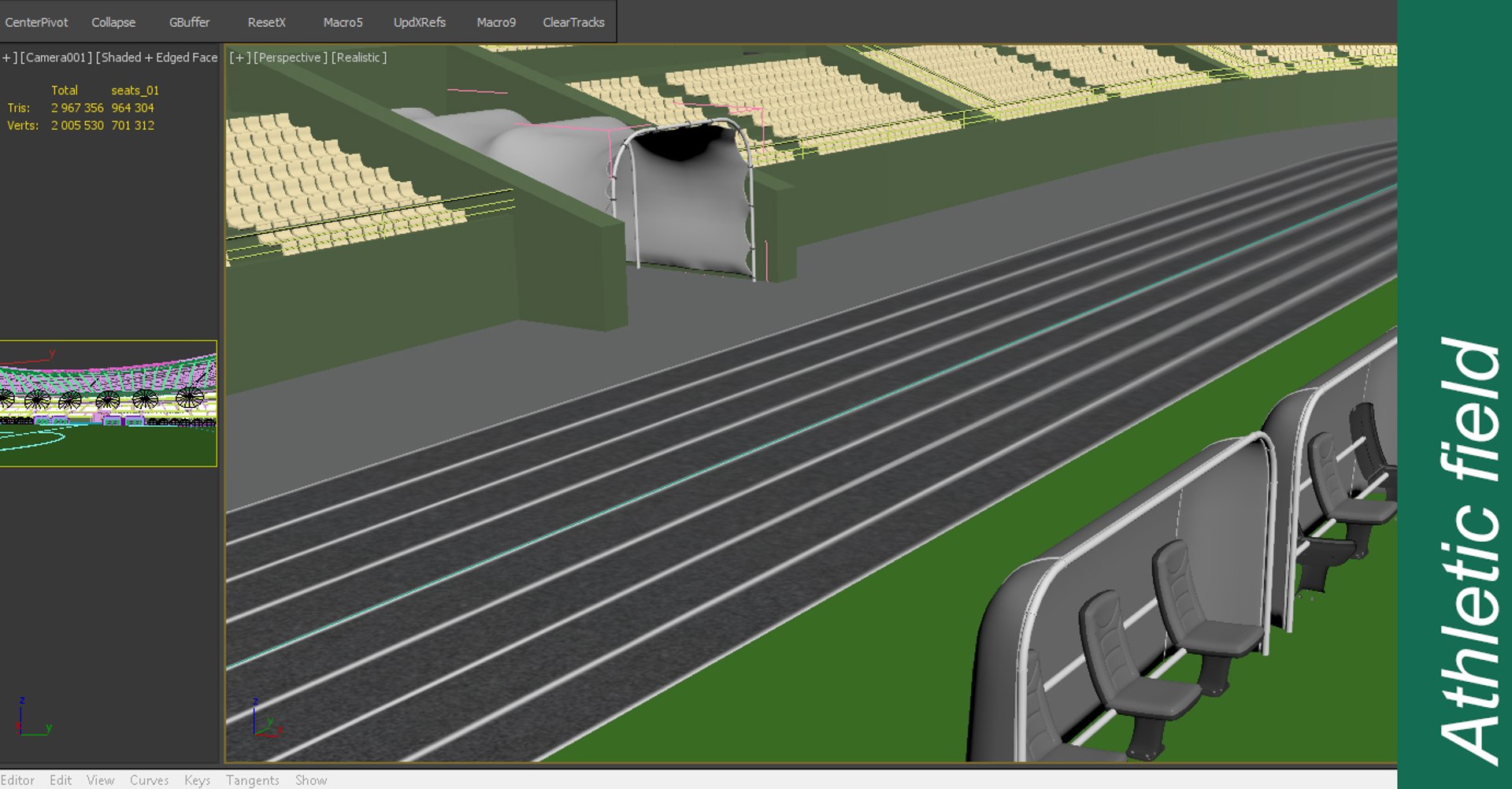 3d model stadium
