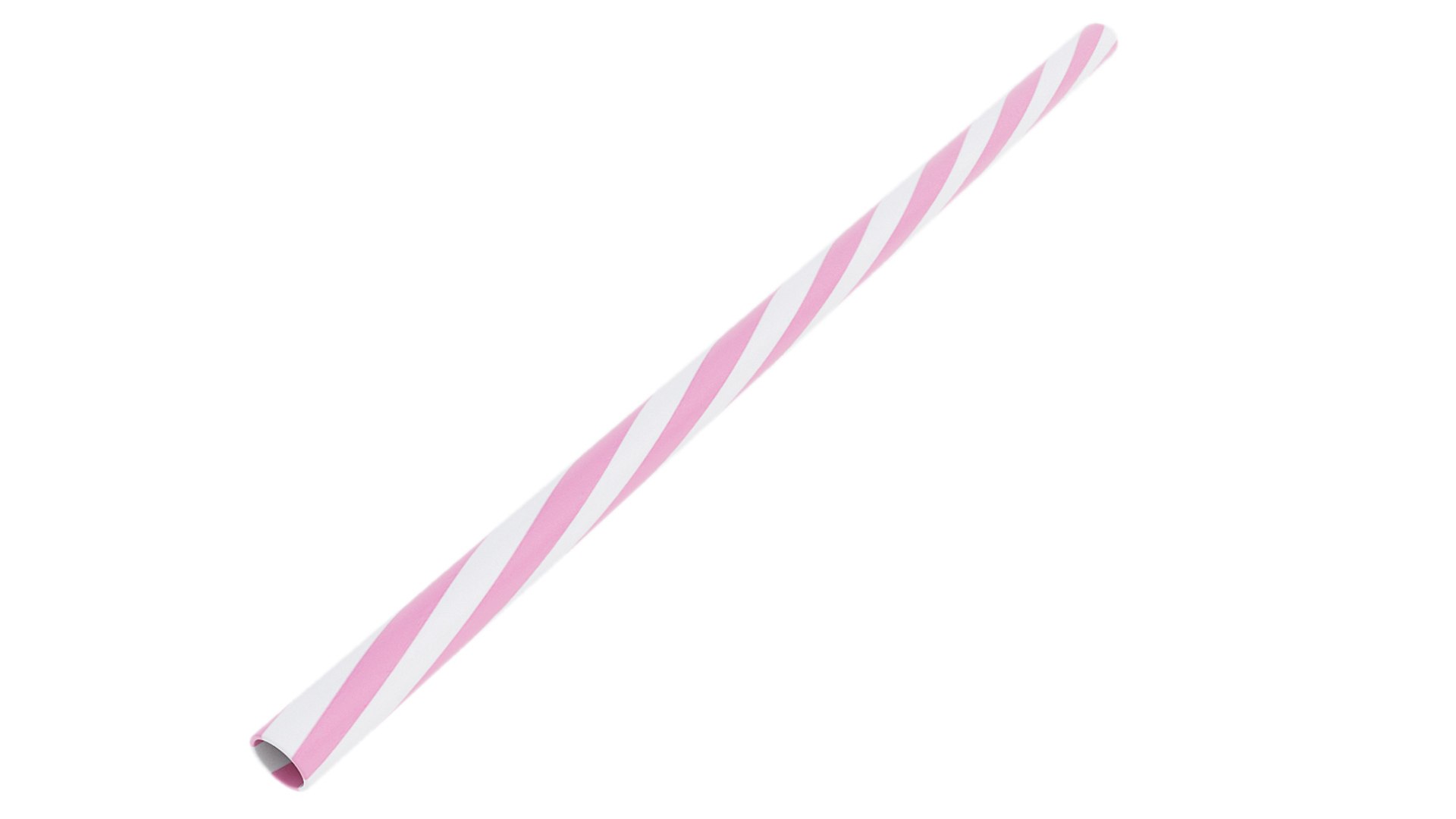 Drinking Straw Pink And White 3D - TurboSquid 1900083