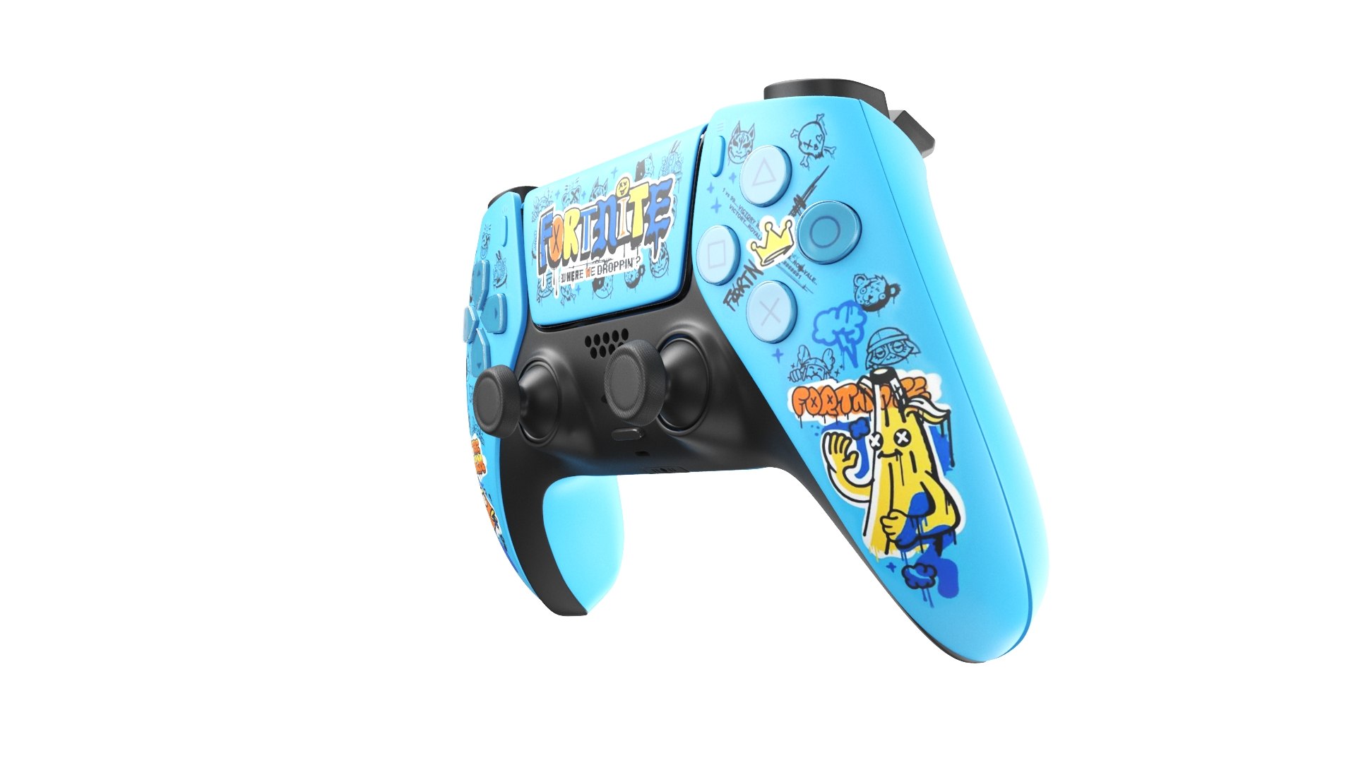 Detailed Fortnite Dualsense Controller 3D Model - TurboSquid 2326725