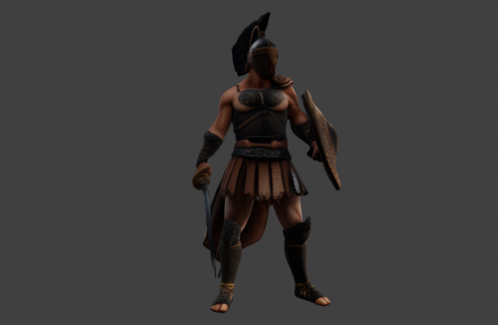 Spartan Warrior 3D Character Model 3D Model - TurboSquid 2330889