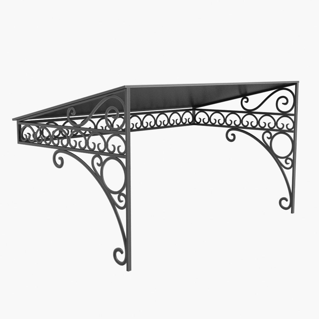 3D Iron Canopy - TurboSquid 1387145