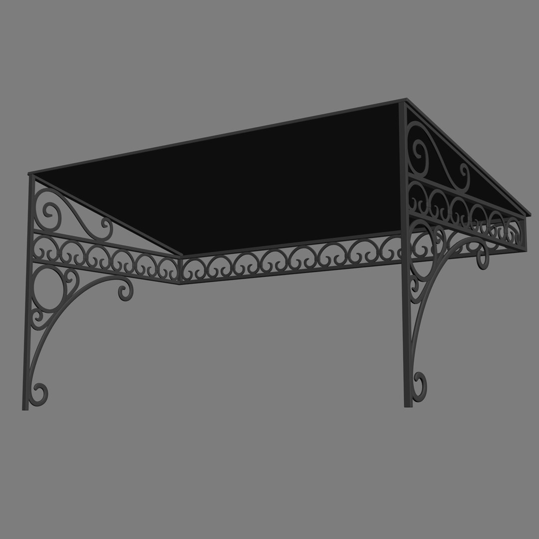 3D Iron Canopy - TurboSquid 1387145