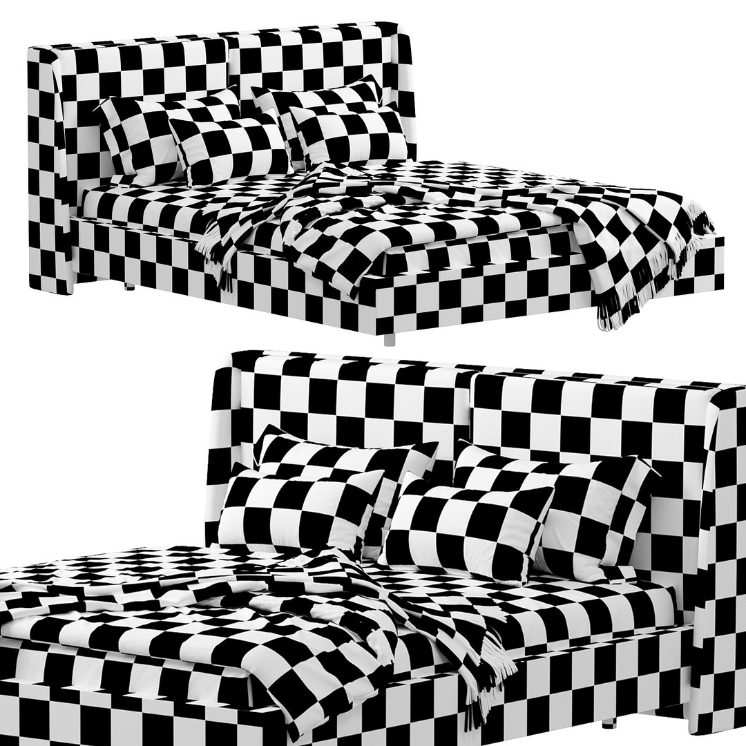 BROOKE BED By Vienna Cream 3D Model - TurboSquid 1958513