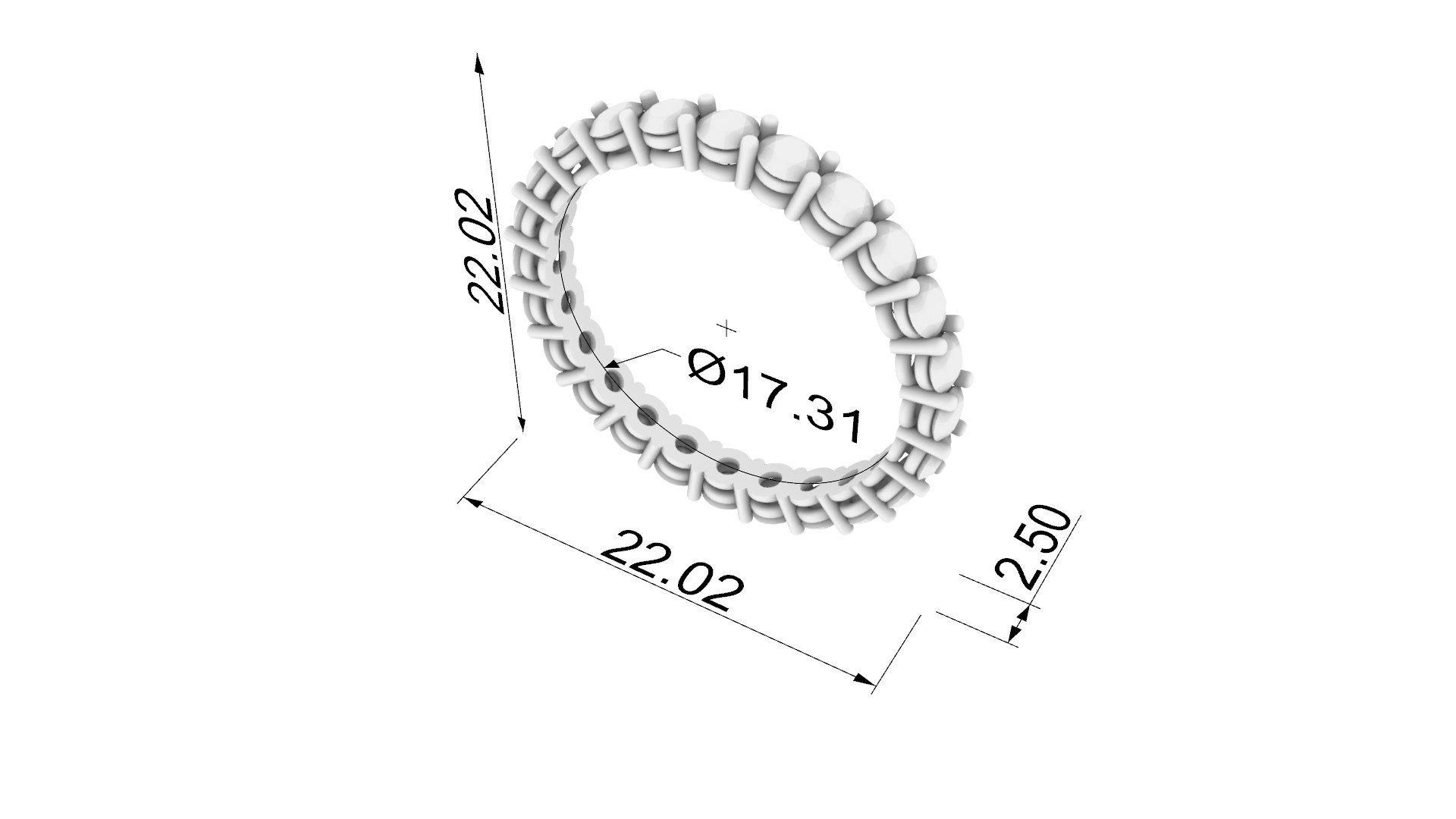 Radiant Eternity Band JDBCo 3D Model - TurboSquid 2344523