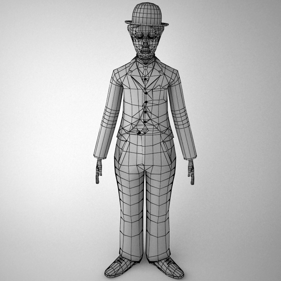 3d Model Chaplin Charlie