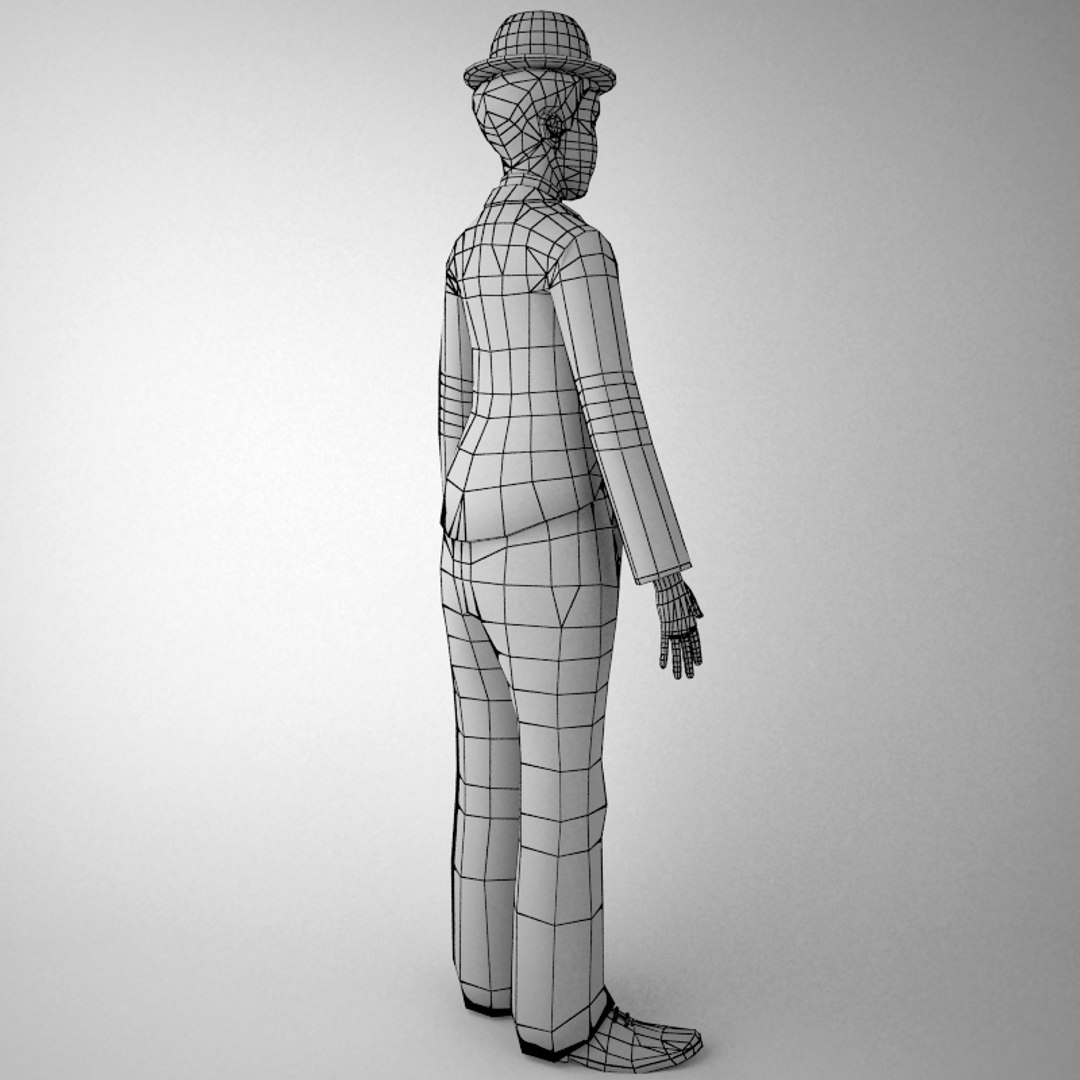 3d Model Chaplin Charlie