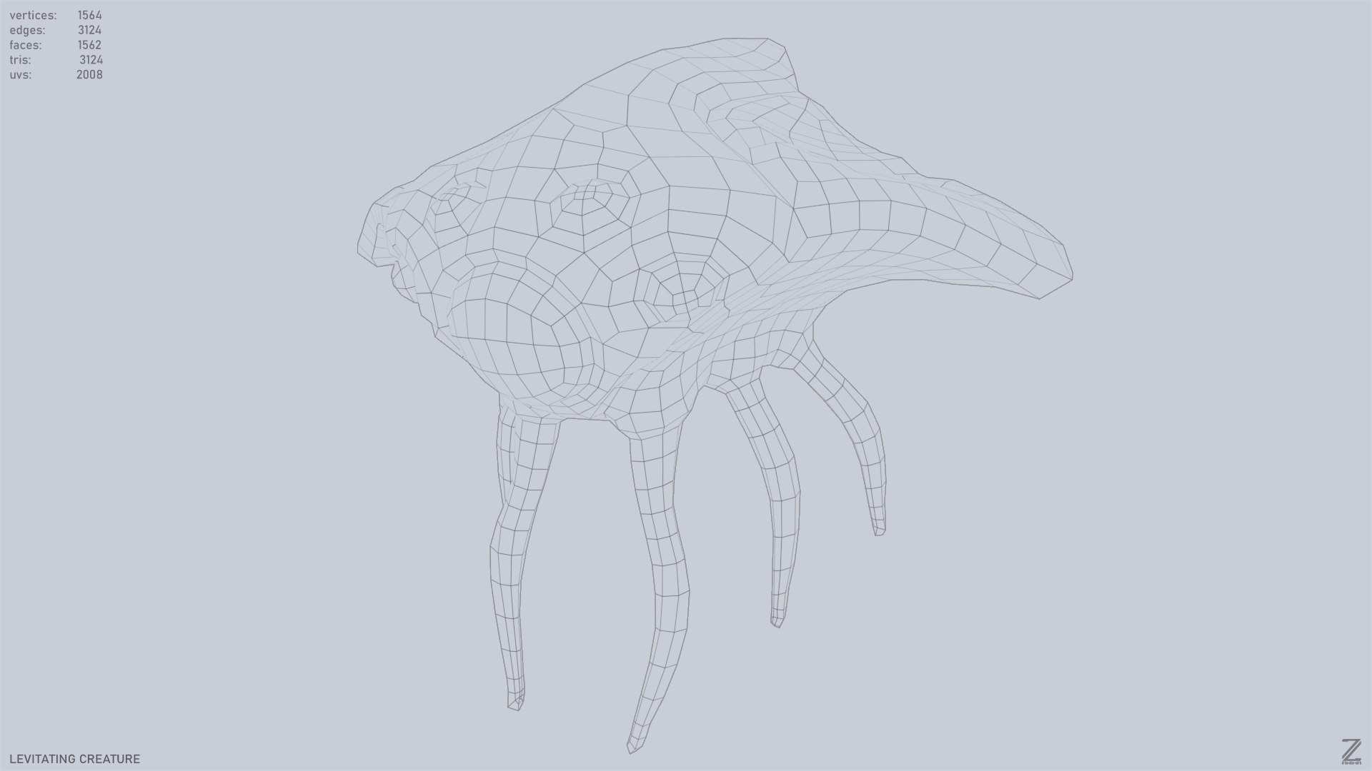 3D Levitating Creature Model - TurboSquid 2408188