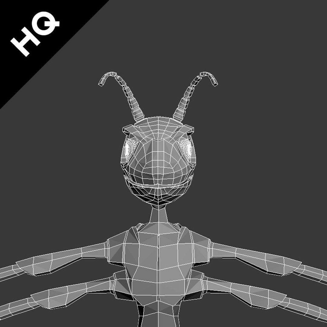 3d model ant cartoon