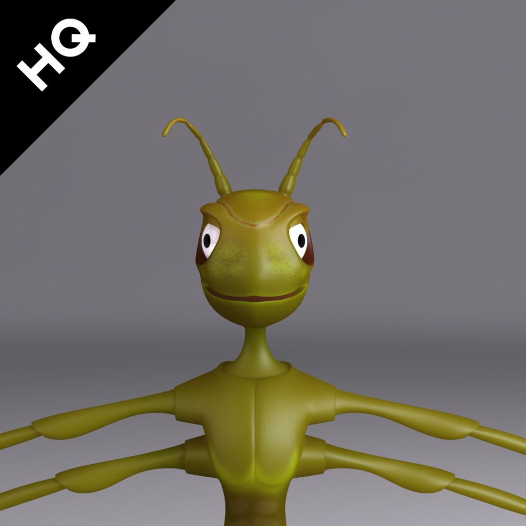 3d model ant cartoon