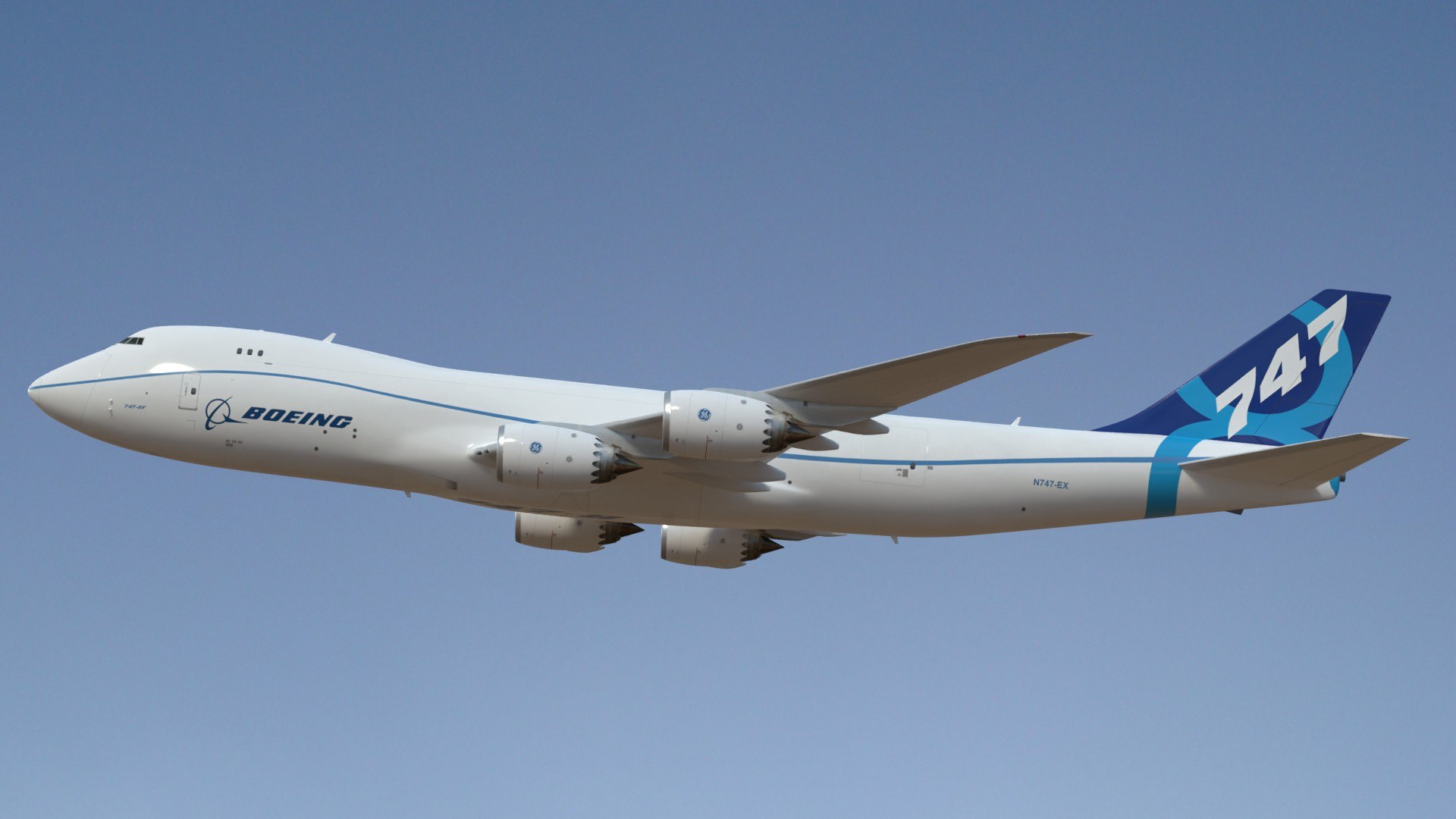 3D Model Freighter Boeing 747 8F SC - TurboSquid 2271228