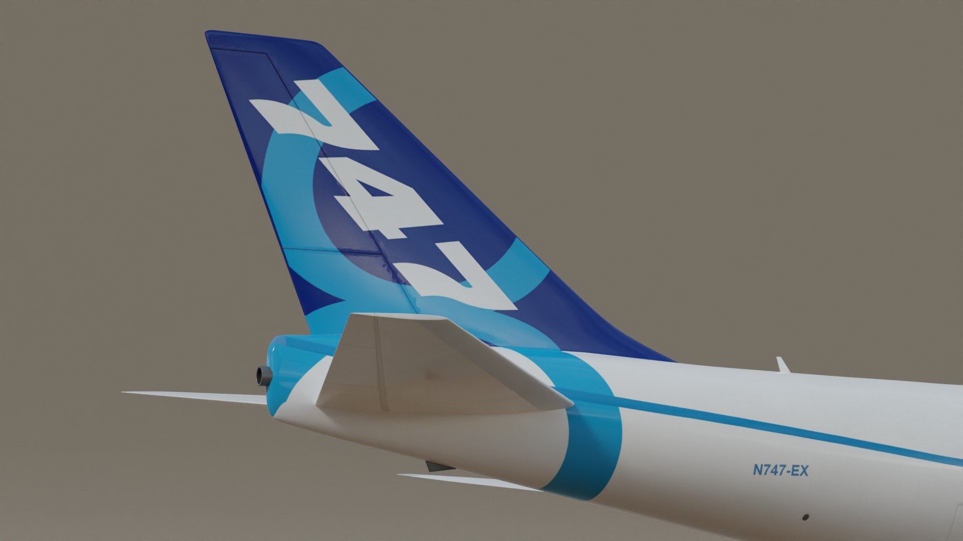 3D Model Freighter Boeing 747 8F SC - TurboSquid 2271228