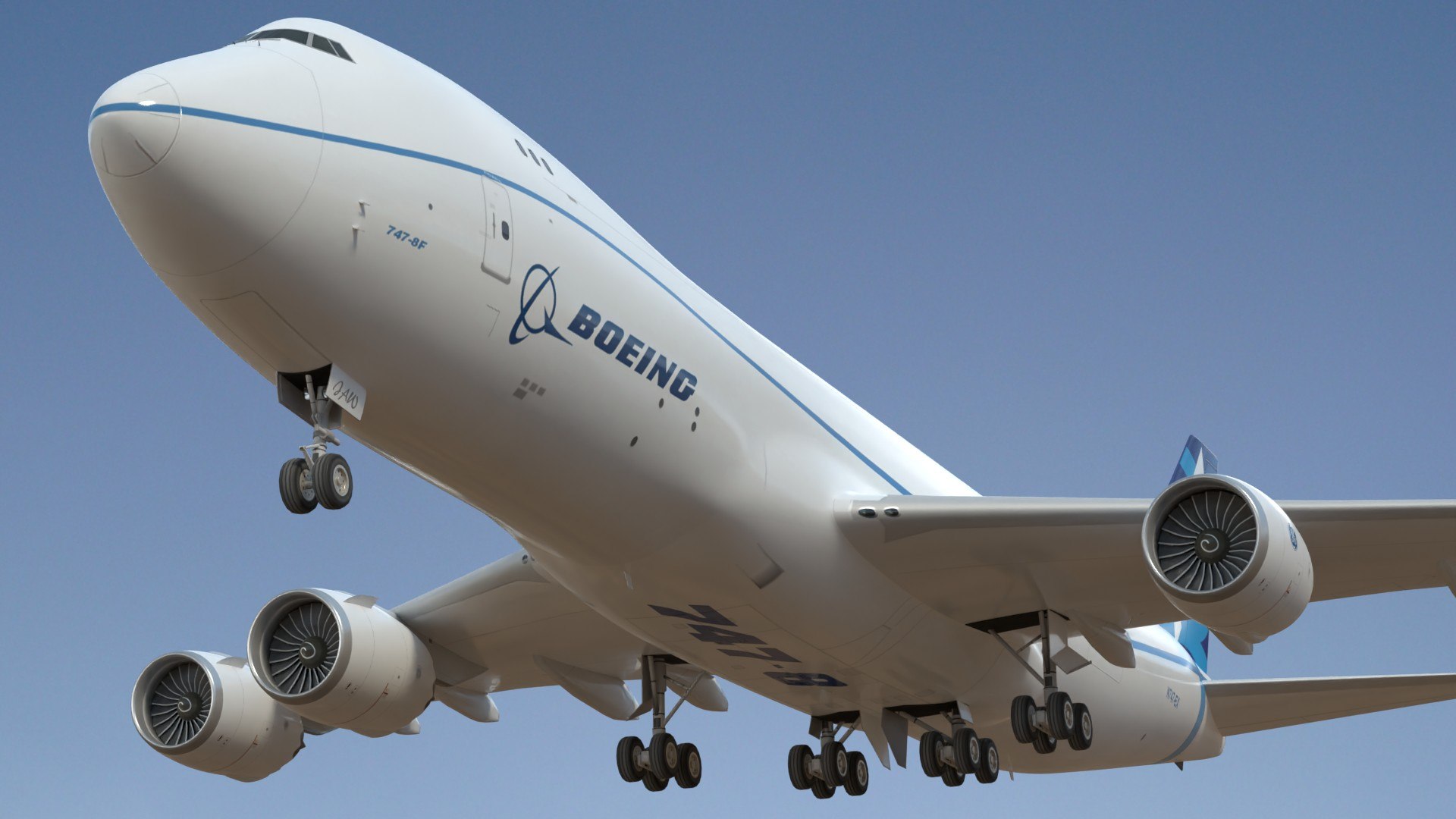 3D Model Freighter Boeing 747 8F SC - TurboSquid 2271228