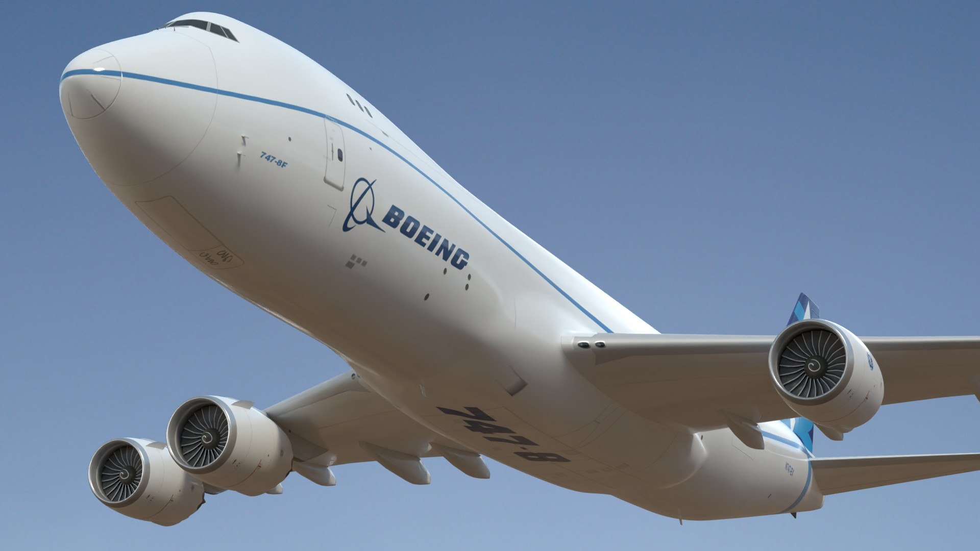 3D Model Freighter Boeing 747 8F SC - TurboSquid 2271228