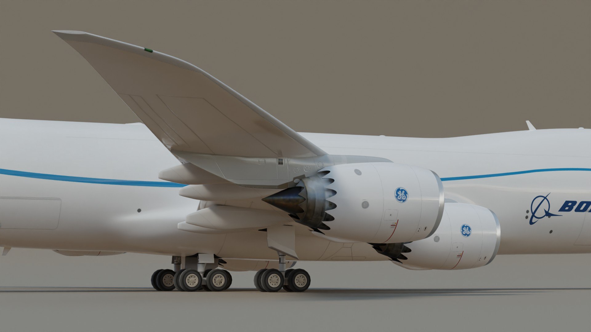 3D Model Freighter Boeing 747 8F SC - TurboSquid 2271228