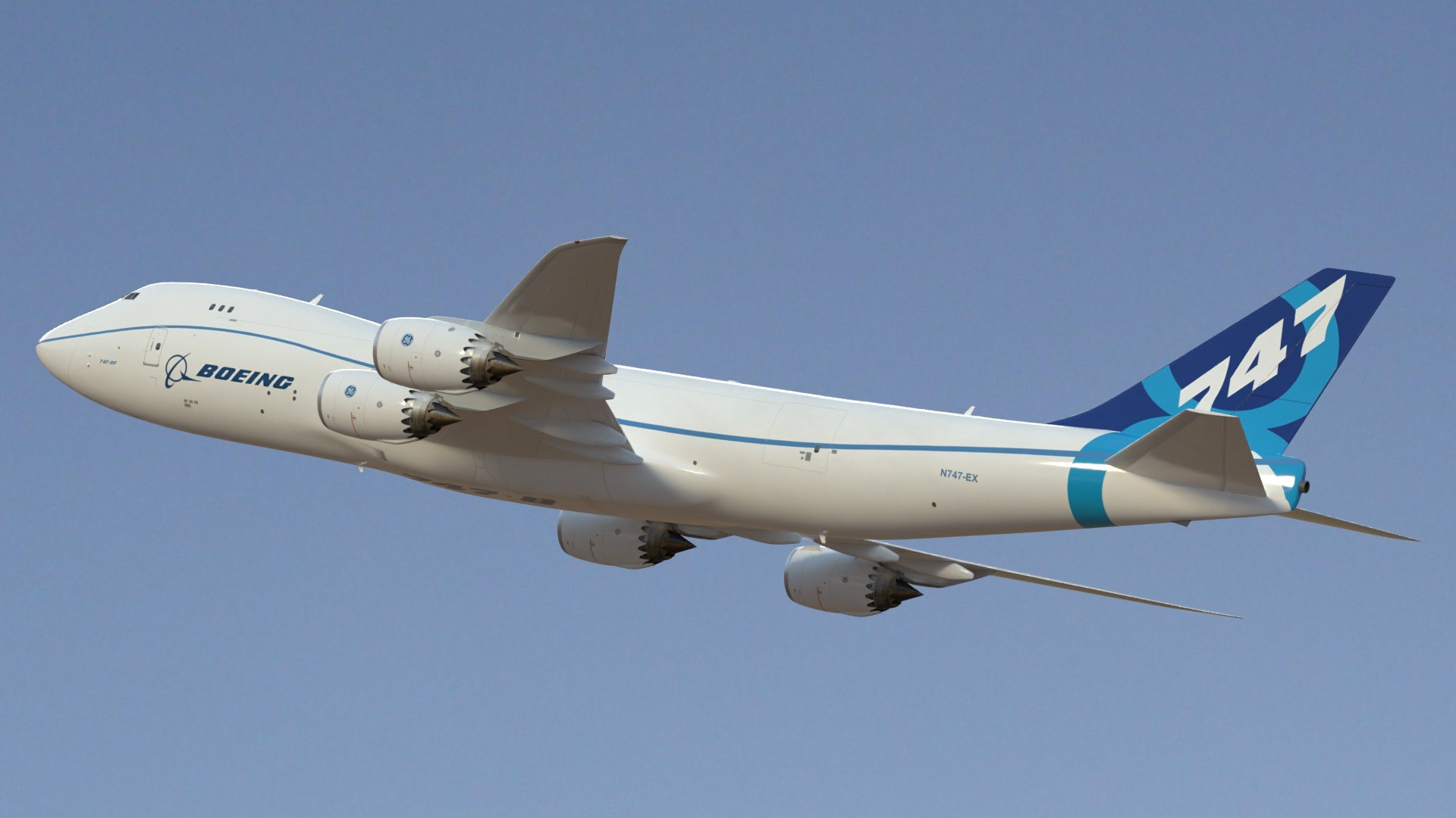 3D Model Freighter Boeing 747 8F SC - TurboSquid 2271228