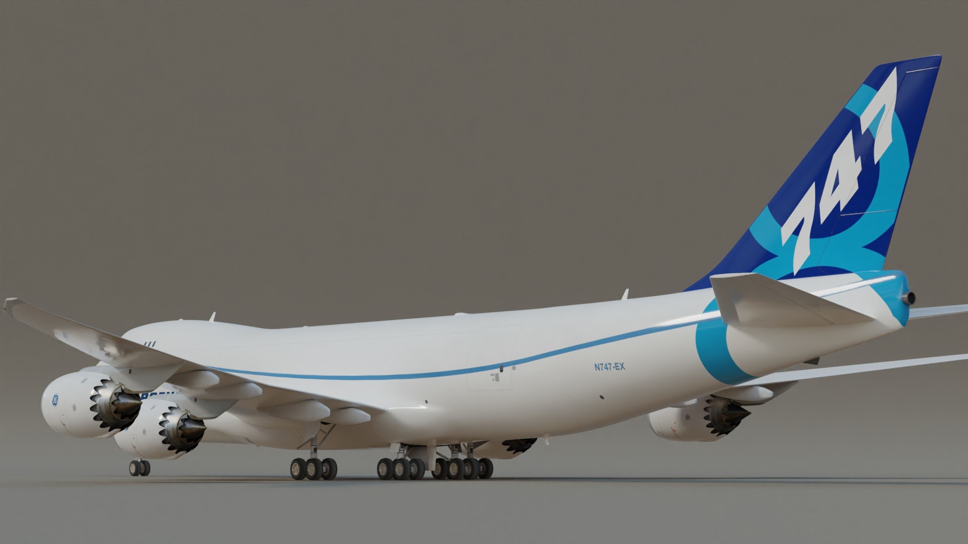 3D Model Freighter Boeing 747 8F SC - TurboSquid 2271228