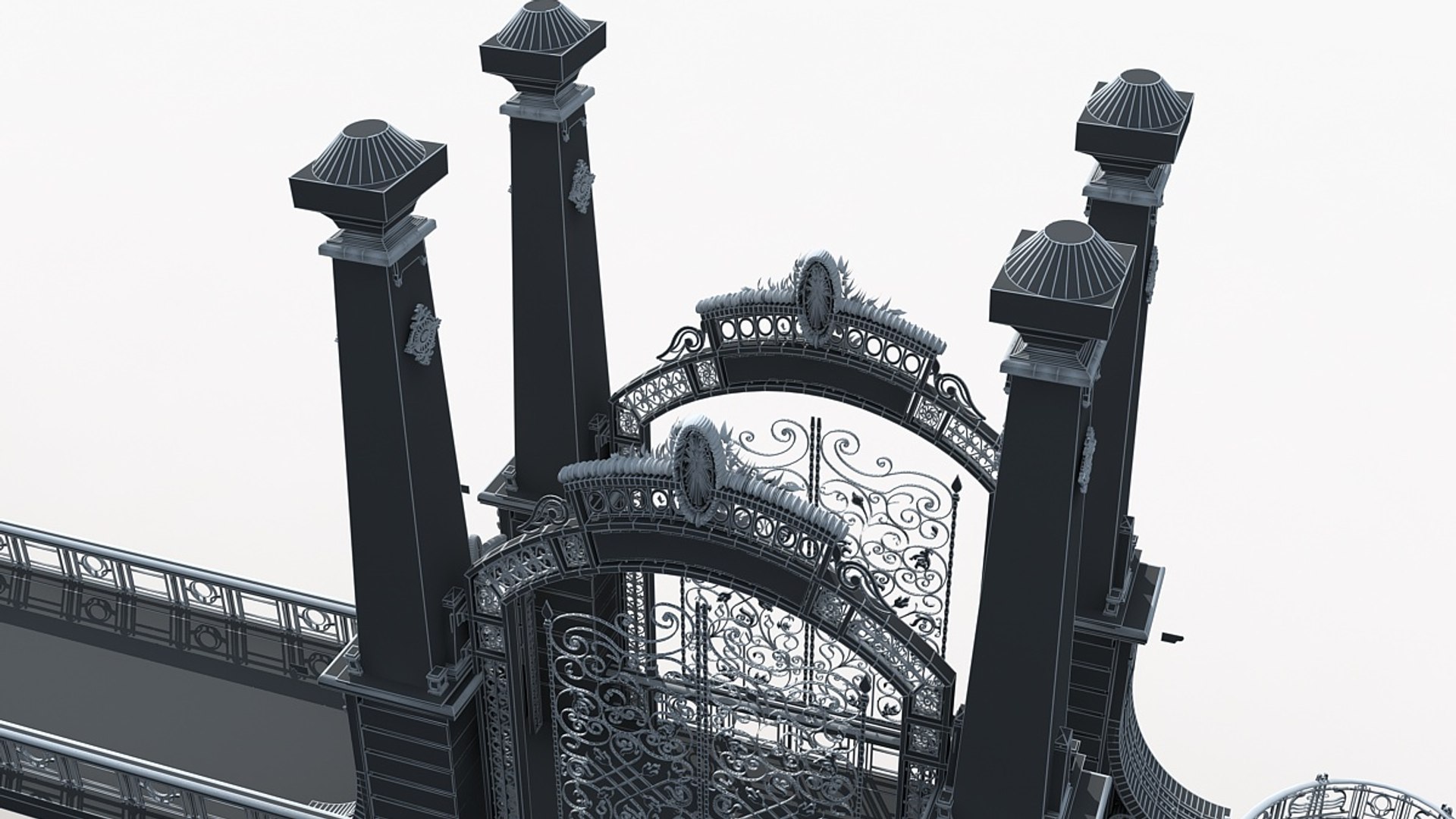 3D European Style Bridge model - TurboSquid 2085186