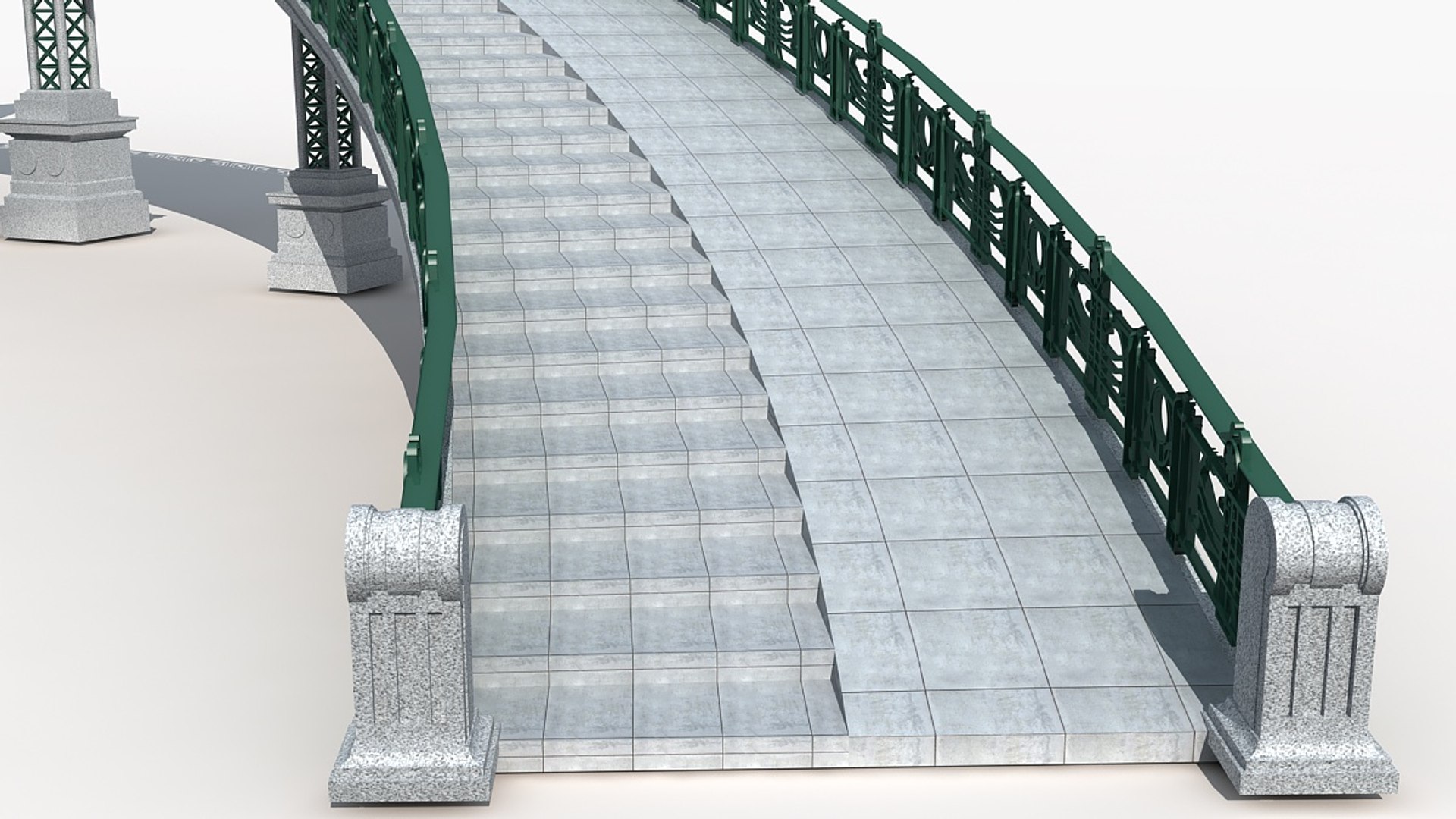 3D European Style Bridge model - TurboSquid 2085186