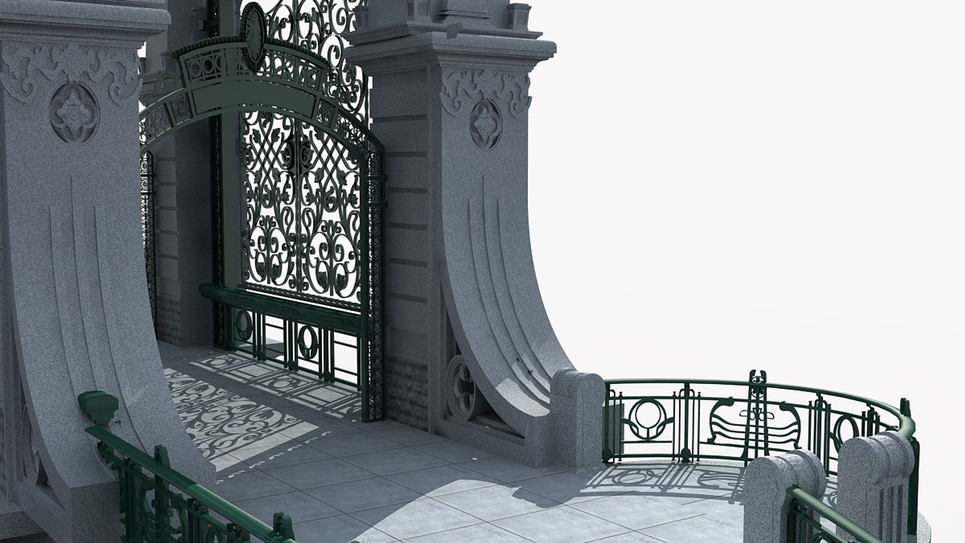 3D European Style Bridge model - TurboSquid 2085186